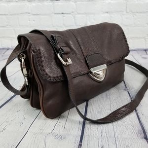 Danier Bags | Genuine Leather Black Satchel Shoulder Bag | Poshmark